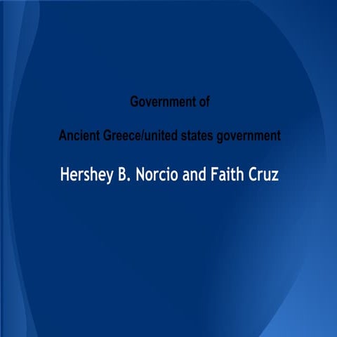 Slide share about the united states goverment and the ancient athens ...