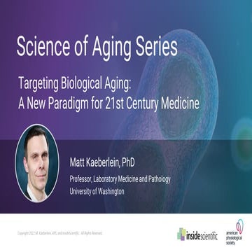 Targeting Biological Aging: A New Paradigm for 21st Century Medicine | PDF