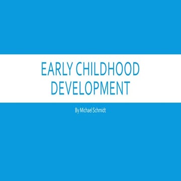 Early Childhood Development | PPT