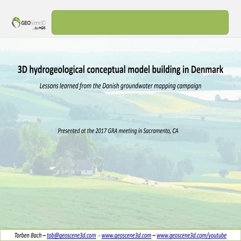 3d hydrogeological conceptual model building in denmark | PPTX | 3-D Graphics | Computer ...