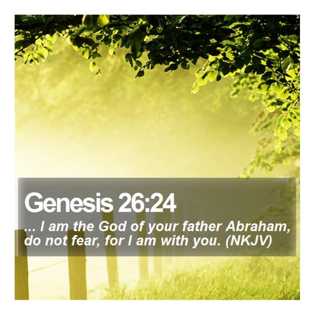 Genesis 26:24 - Daily Bible Verse | PDF