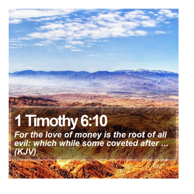 1 Timothy 6:10 - Daily Bible Verse | PDF