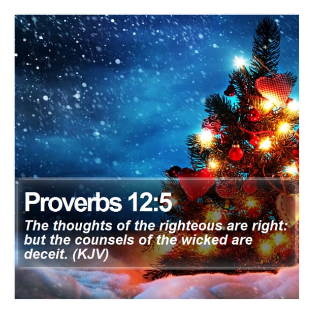 Proverbs 12:5 - Daily Bible Verse | PDF