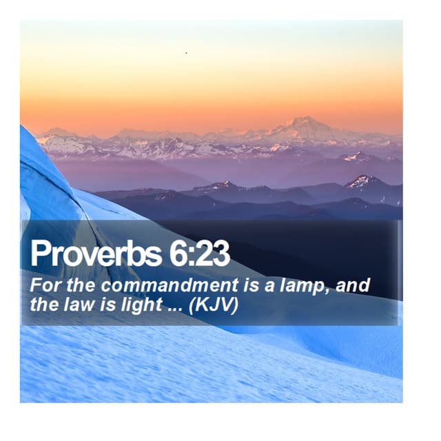 Proverbs 6:23 - Daily Bible Verse | PDF | Christianity | Religion & Spirituality