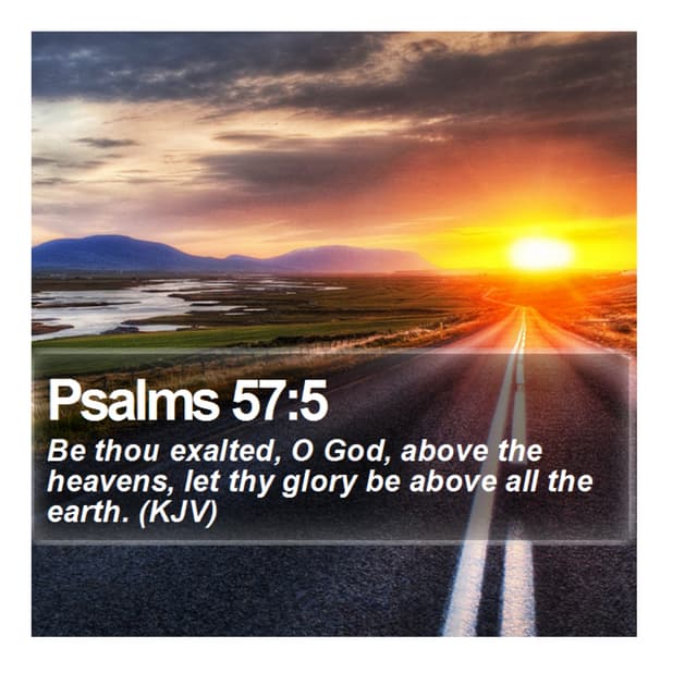 Psalms 57:5 - Daily Bible Verse | PDF
