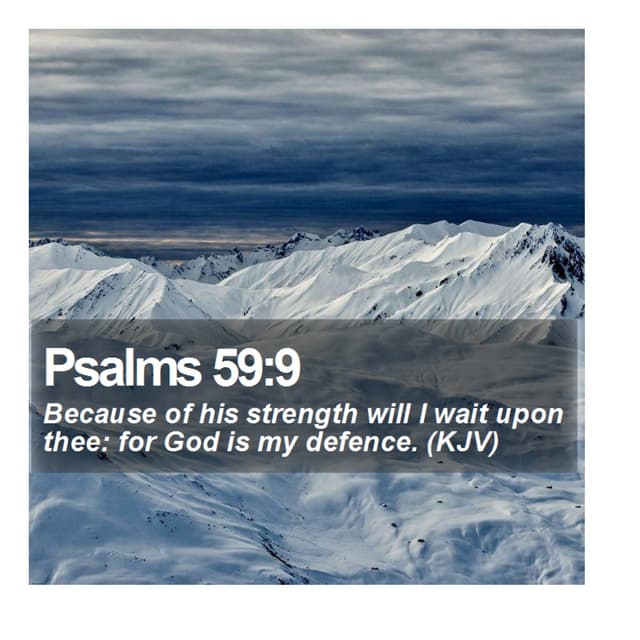 Psalms 59:9 - Daily Bible Verse | PDF