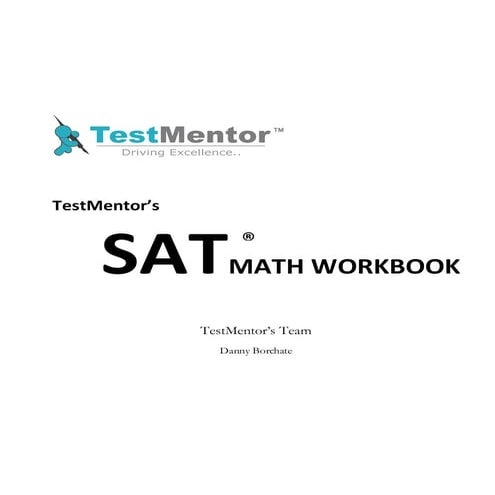 SAT Math Workbook chapter-1-TestMentor's | PDF