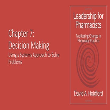 Decision Making Using a Systems Approach to Solve Problems | PPTX