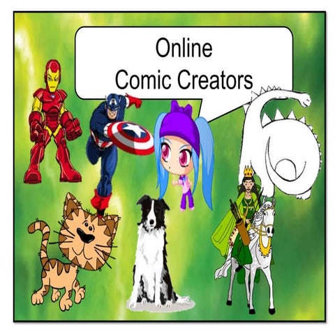 Online Comic Creators | PPTX | Comic Books | Collecting