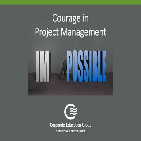 Courage in Project Management | PPTX