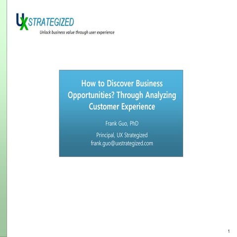Improve Your User Experience Through Customer Journey Analysis | PPT