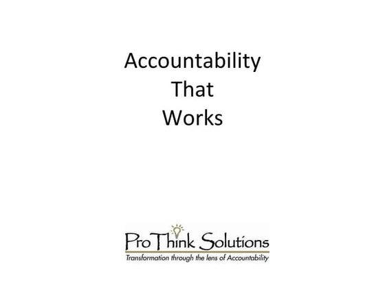 Ownership & Accountability | PPTX