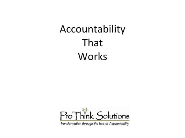 Accountability PowerPoint | PPTX