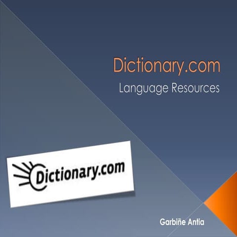 Dictionary.com Slide Presentation | PPTX