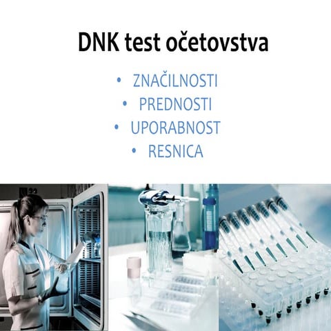 DNK test očetovstva: Značilnosti, namen, koristi in uporabnost | PDF