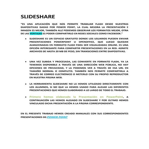 Slideshare doc word | DOCX