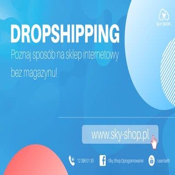 Dropshipping - jak otworzyć sklep internetowy bez magazynu? | PDF