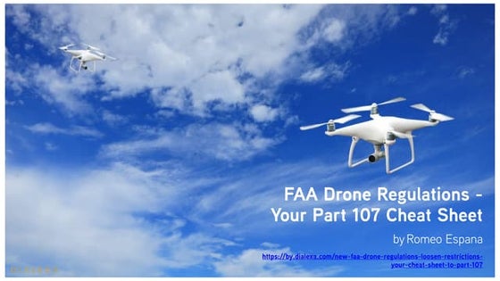 Understanding the FAA Part 107 License .. | PPTX