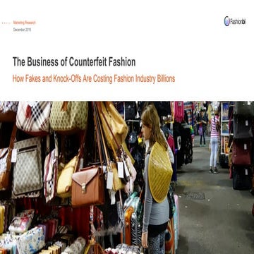 The Business of Counterfeit Fashion | PDF