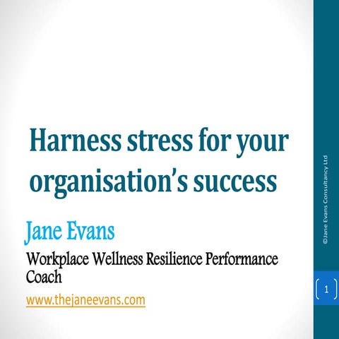 Harness stress for your organisation's success | PPTX