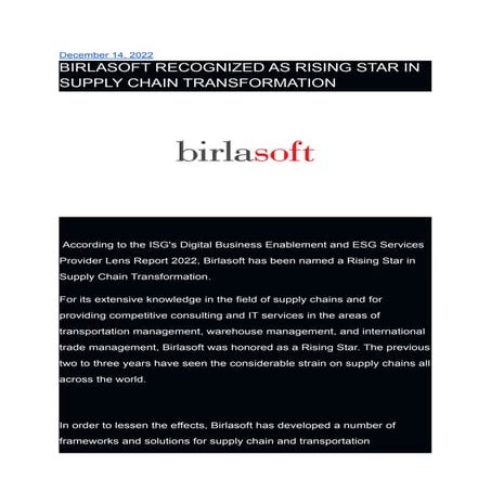 Birlasoft | PDF