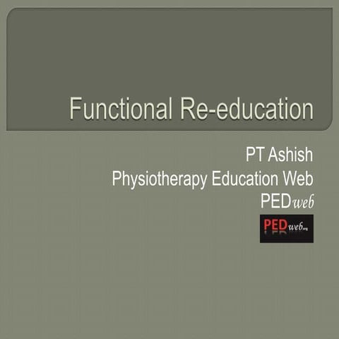 Functional Re-education Basics | PPSX