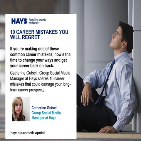 10 Career Mistakes You Will Regret | PDF
