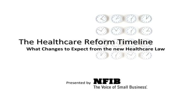 Healthcare Reform Timeline