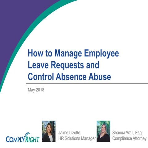 How to Manage Employee Leave Requests and Control Absence Abuse | PPT