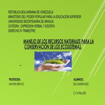 Manejo de-los-recursos-naturales-para-la-conservacion-del-ecosistema ...