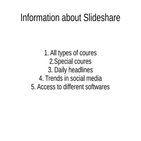 Slideshare info | ODP