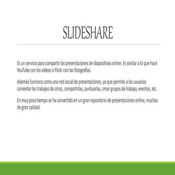 slideshare Presentacion | PPT