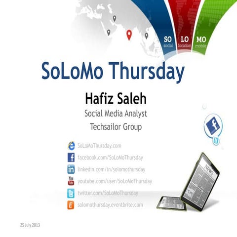 SoLomo Thursday 280814 Fashion Marketing - On Mobile! | PPTX