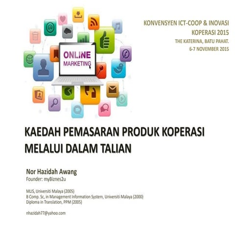 Kaedah Pemasaran Produk Koperasi Melalui Dalam Talian | PDF