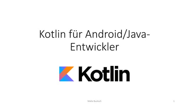 Kotlin Basics Ppt