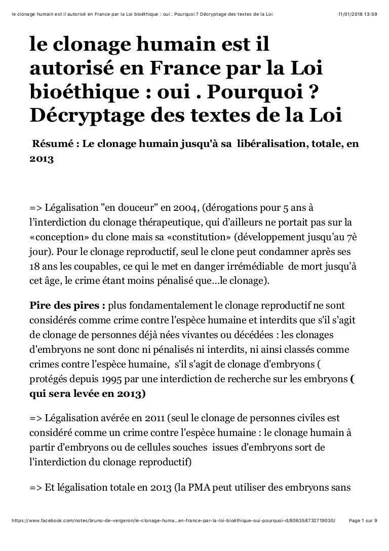 le clonage humain pdf