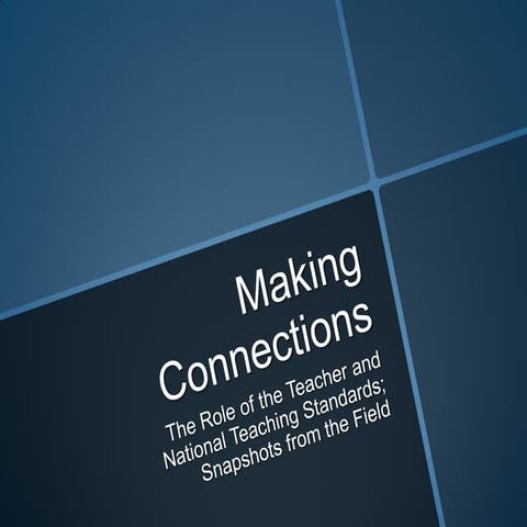 Slideshare making connections | PPT | Free Download
