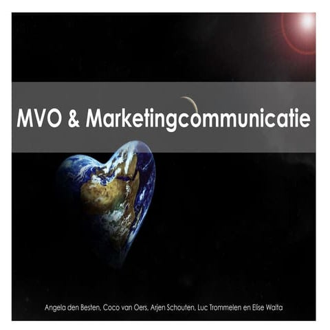 MVO en Marketingcommunicatie | PPT
