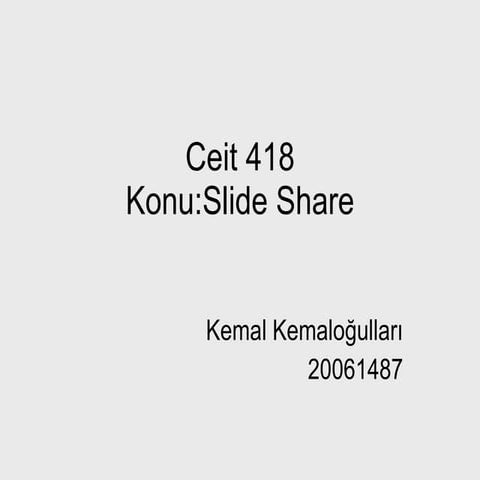 Slidesharenedir | PPT