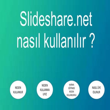 Slideshare nedir | PPT