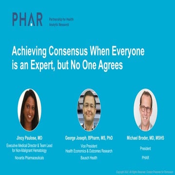 Achieving Consensus When Everyone Is An Expert But No One Agrees Pdf