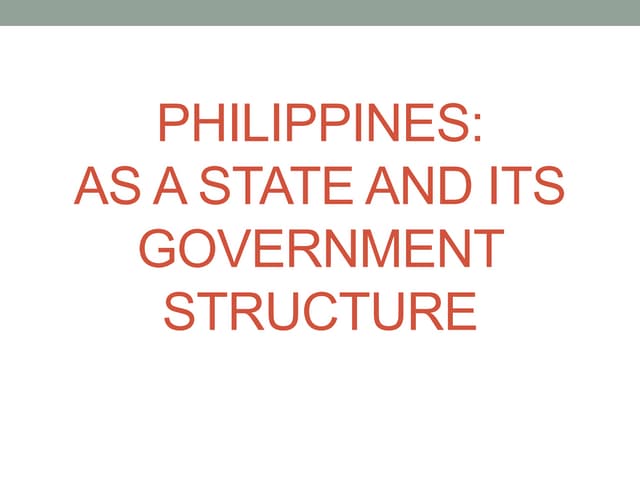 Branches of the Philippine Government | PPTX