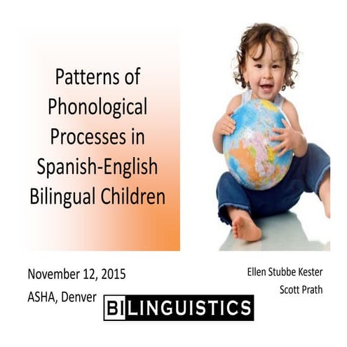 Phonological Development in Spanish-English Bilingual Children | PDF