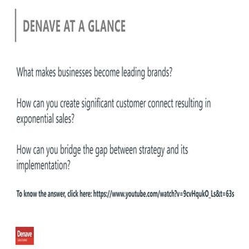 Denave at a Glance | PPTX