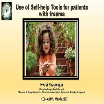 Self regulation for trauma iccbi | PPTX