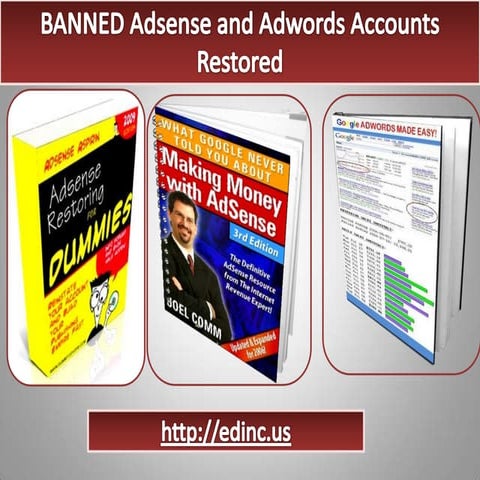 Banned from Google Adsense | PPTX