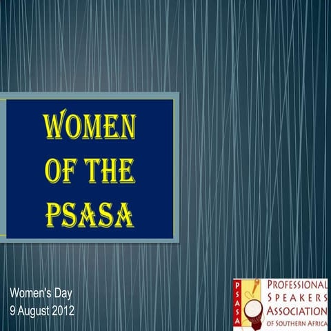Women of the PSASA 2012 | PPT