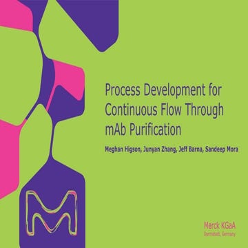 Process Development for Continuous Flow-Through Polishing Purification ...