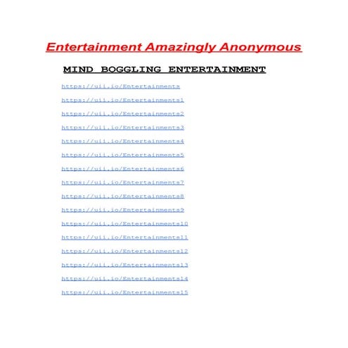 MIND BOGGLING ENTERTAINMENT | PDF