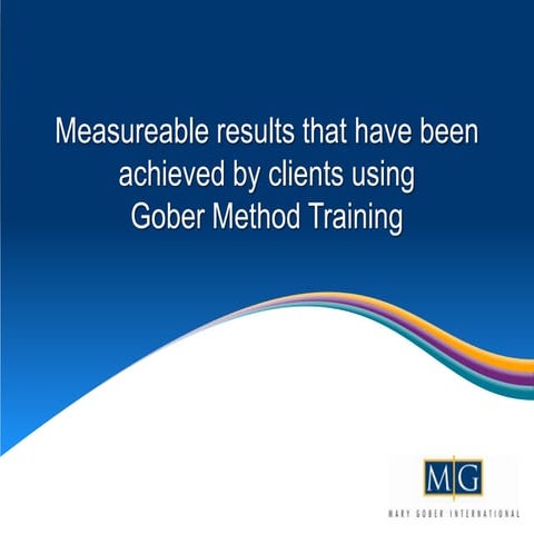 Results from Gober Method Training | PPTX